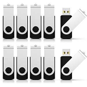 RAOYI 50 Pack 4GB USB Flash Drive, USB 2.0 Memory Stick Bulk Thumb Drives Pen Drive Zip Drive Bundle-Black