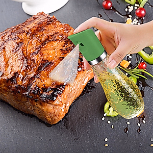 ZUREGO Oil Sprayer - 260ml Glass Olive Oil Sprayer Mister - Oil Sprayer for Cooking, Olive Oil Spray Bottle, Kitchen Gadgets Accessories for Air Fryer, Frying Cle-us