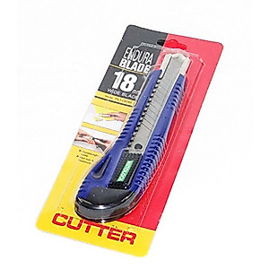 FixtureDisplays Retractable Plastic Utility Knife Box Cutter Plastic Safety Cutter, Mixed Color, Ship Randomly 102718 Free Shipping!