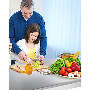 RIEDHOFF Stainless Steel Work Table 48" x 24" with Undershelf & Backsplash, [NSF Certified][Heavy Duty] Commercial Kitchen Prep Table for Home, Restaurant, Hotel, Silver