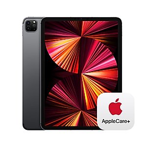 Apple 2021 11-inch iPad Pro (Wi-Fi + Cellular, 2TB) - Space Gray with AppleCare+ (2 Years)