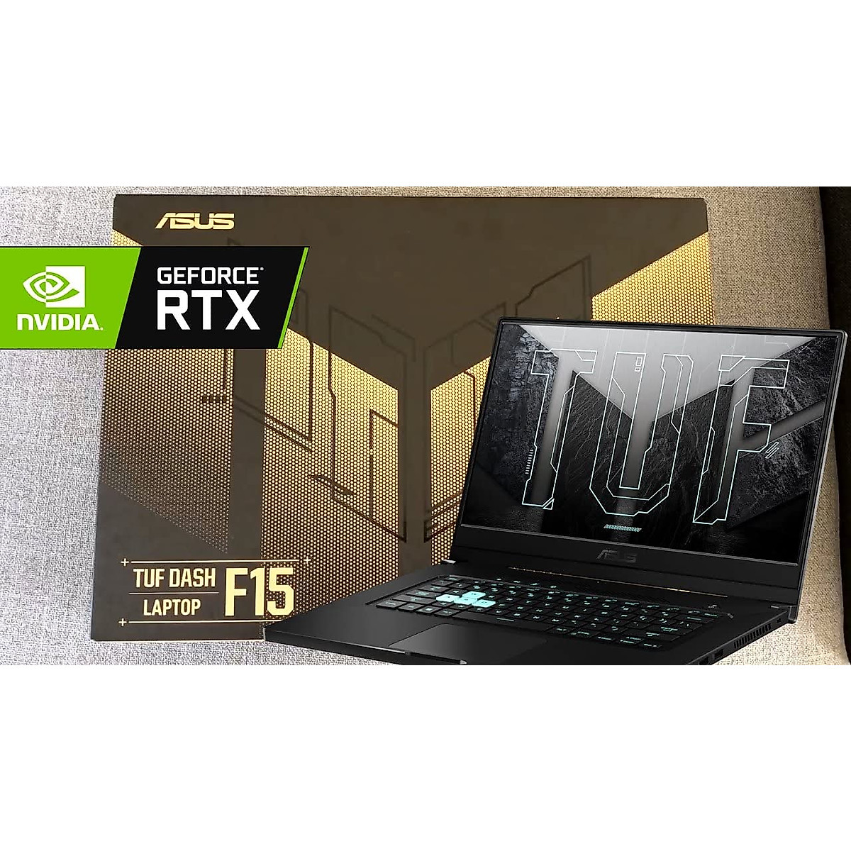 ASUS 2022 Newest TUF Dash Premium Gaming Laptop: 15.6" FHD 144Hz IPS Display, Intel Gaming H Core H 8-Core i7-11370H, 32GB RAM, 2TB SSD, 4GB GeForce RTX 3050Ti, Wifi6, Backlit-KYB, DTS, Win10H, TF