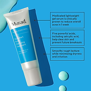 Murad Outsmart Acne Clarifying Treatment - Acne Control Gel Serum with Salicylic Acid - Oily Skin Care Treatment Backed by Science, 1.7 Fl Oz