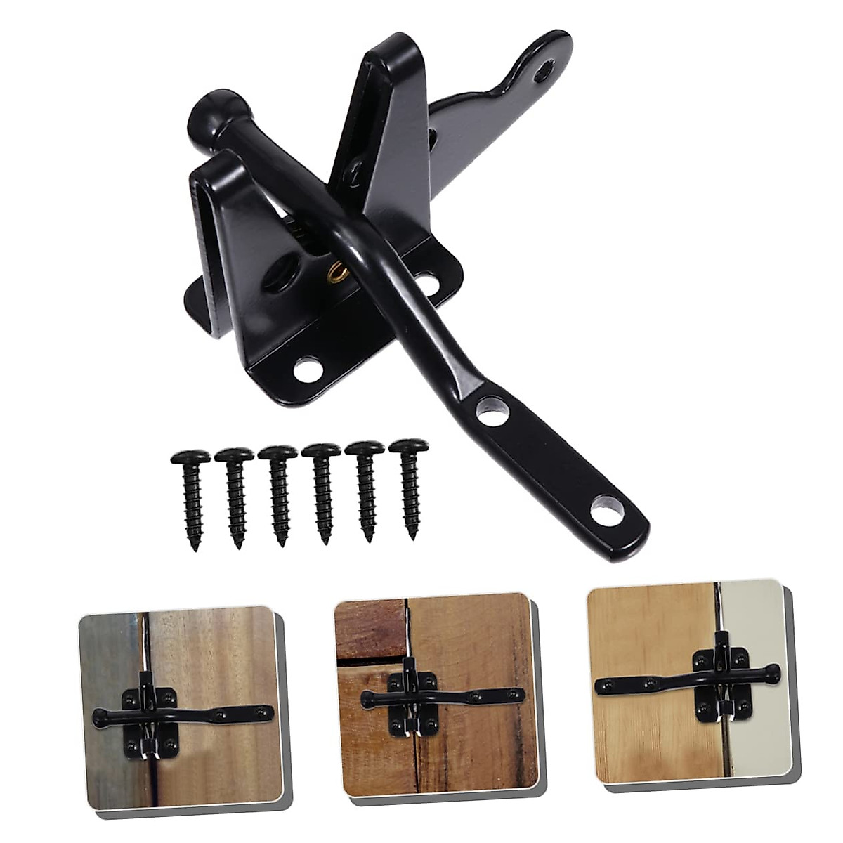 Fence Hinge Gate Latch for Wooden Fence Heavy Duty Gate Latch Fence Locks for Outdoor Gates Pool Gate Latch Gate Latches for Wooden Gates Gate Handles Fence Latches for Gates