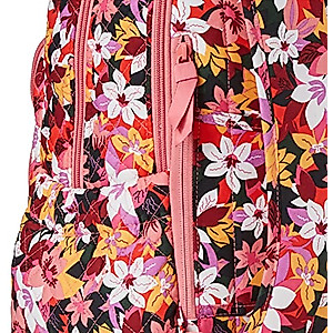 Vera Bradley Women's Cotton Campus Backpack, Rosa Floral - Recycled Cotton, One Size
