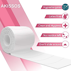 Foam Eye Pads for Eyelash Extensions - Akissos 125 PCS Pre Cut Medical Foam Tape Under Eye Pads Lash Extension Supplies Beauty Tools Lint Free Hypoallergenic No Latex Waterproof