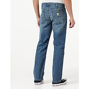 Carhartt mens Rugged Flex Relaxed Fit 5-pocket Jeans, Coldwater, 38W x 32L US