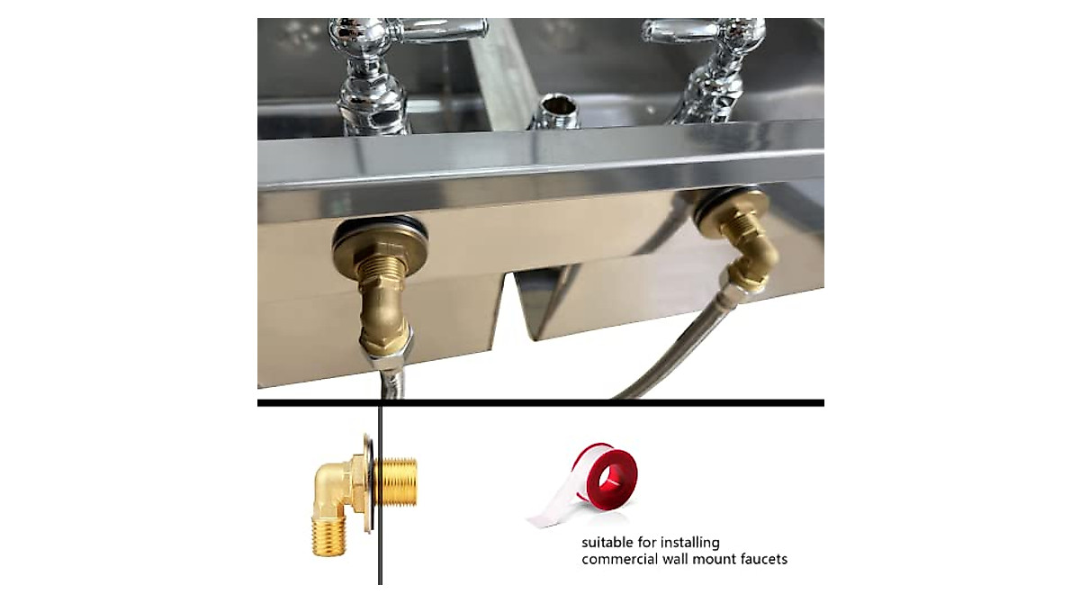 ZHYICH Installation Kit for Wall Mount Faucet, Kitchen Faucet Mounting ...