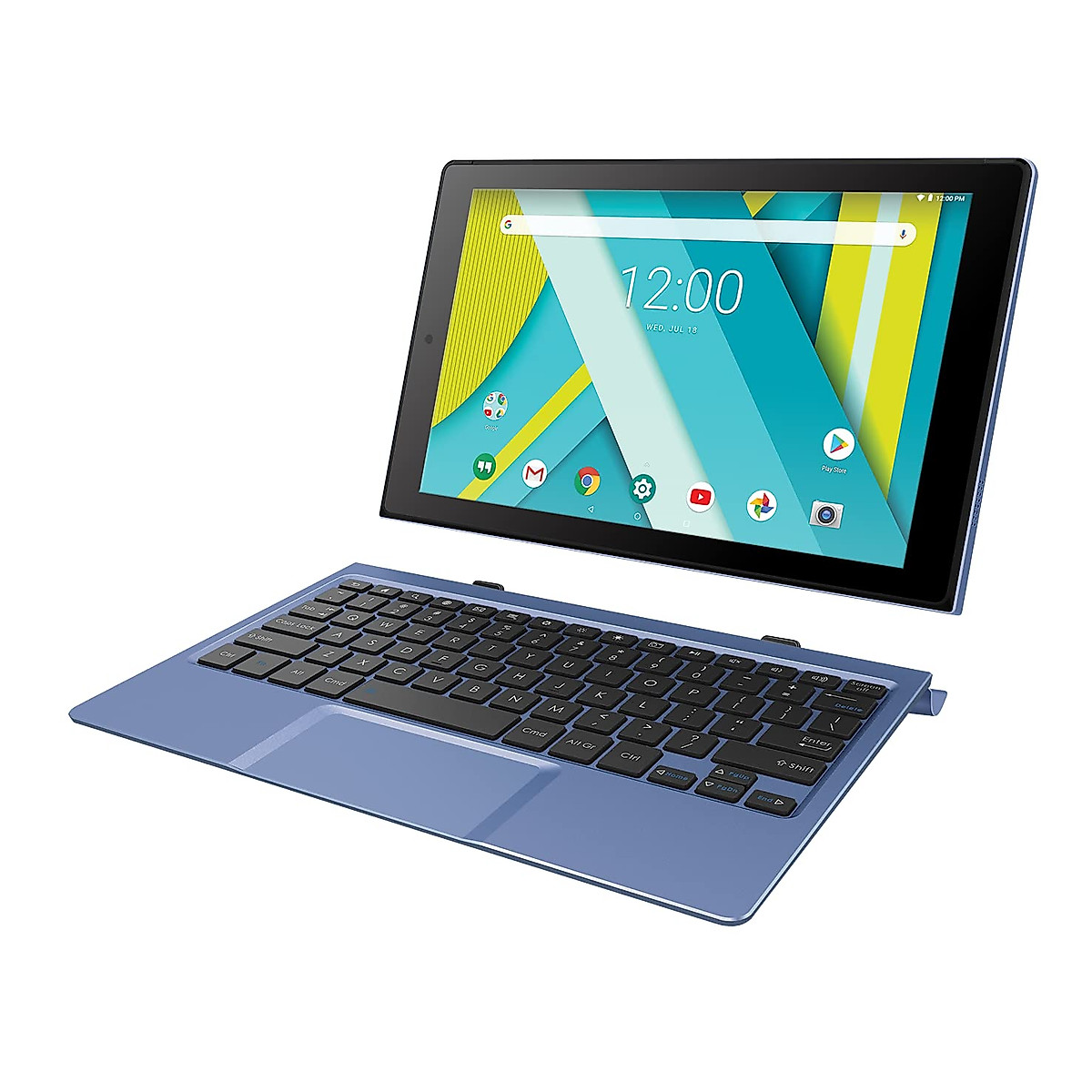 Compaq 10" HD IPS 2GB RAM 32GB Storge Quad-Core Android Tablet with Docking Keyboard (Slate Blue)