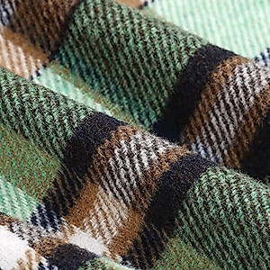 OutTop Red Plaid Skirts for Women High Waist Buffalo Plaid Bodycon Skirts Winter Wool Slim A line Pencil Mini Skirts