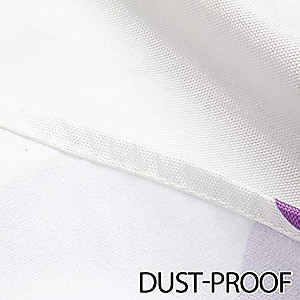 Cotton Linen Tablecloth Zen Spa Rectangle 53" Wx70 L Wrinkle-Free Table Cloth Cover Butterfly Orchid Zen Basalt Stones Candle Purple Table Decorative for Wedding Dinning Party Banquet Tabletop
