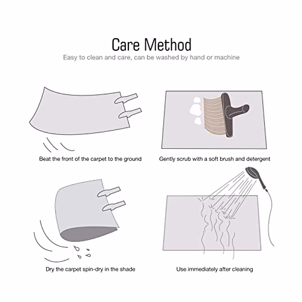 Black Grey Gold Marble Pattern Area Rug, Vintage Modern Bedroom Carpet, Upholstery Rug Non-Slip Machine Washable Non-Shedding for Living Room Bedroom - 5ft x 7ft