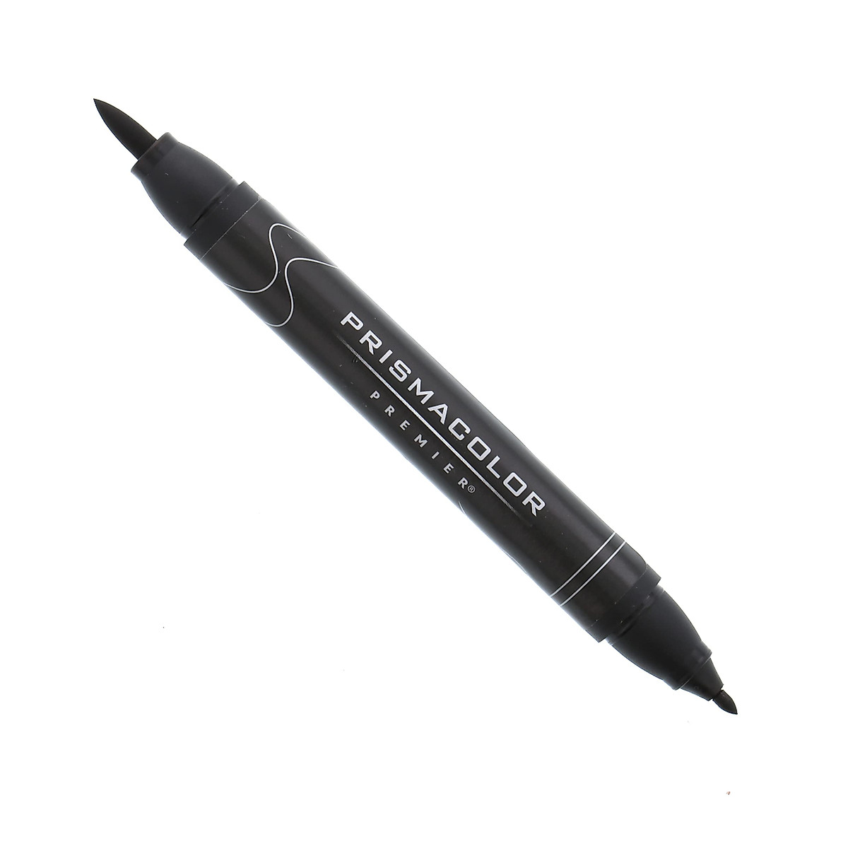 Prismacolor Premier Double-Ended Brush Tip Markers, Black 098