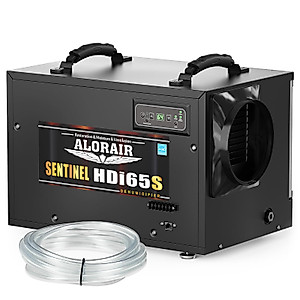 ALORAIR 120 PPD Commercial Dehumidifiers with Pump and Hose, Crawl Space Basement Dehumidifier, Industry Water Damage Unit, Compact, Portable, Auto Defrost, Memory Starting