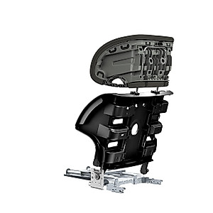 Clek Oobr High Back Booster Seat with Adjustable Headrest, Reclining Design, Latch System, and Retardant-Free Fabric, Snow