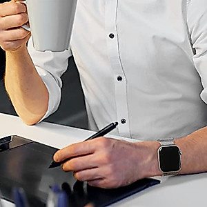 TRA 3 Pack Metal Stainless Steel Bands Compatible with Apple Watch Band 49mm 45mm 44mm 42mm 41mm 40mm 38mm, Magnetic Mesh Loop Strap Wristband for iWatch Ultra Series 8/SE/7/6/5/4/3/2/1 Men Women