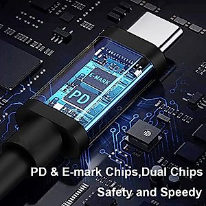 Diarypiece Type-C Power Supply Data Transfer Cable, 140W Type C PD3.1 Charger Data Line