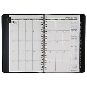 AT-A-GLANCE Recycled Weekly/Monthly Desk Appointment Book, 5 x 8 Inches, Black, 2013 (70-100G-05)