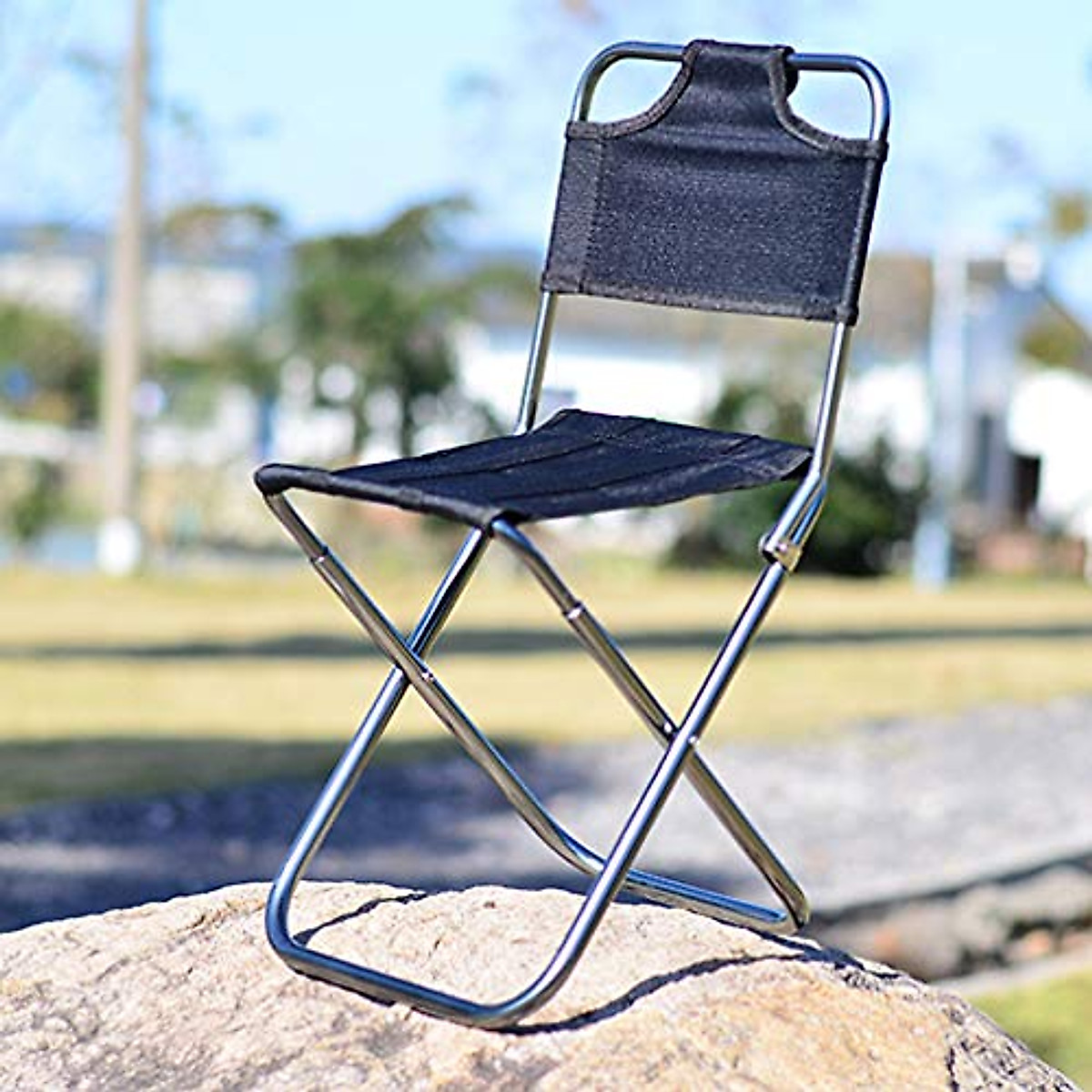Firecolor Folding Camping Chair Aluminum Alloy Heavy Duty Support Fishing Hiking Gardening Beach Chair
