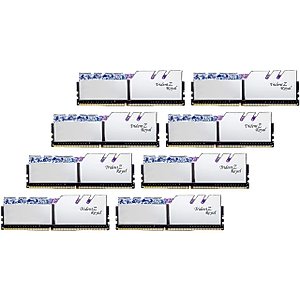 G.SKILL Trident Z Royal Series (Intel XMP) DDR4 RAM 256GB (8x32GB) 3200MT/s CL16-18-18-38 1.35V Desktop Computer Memory UDIMM - Silver (F4-3200C16Q2-256GTRS)