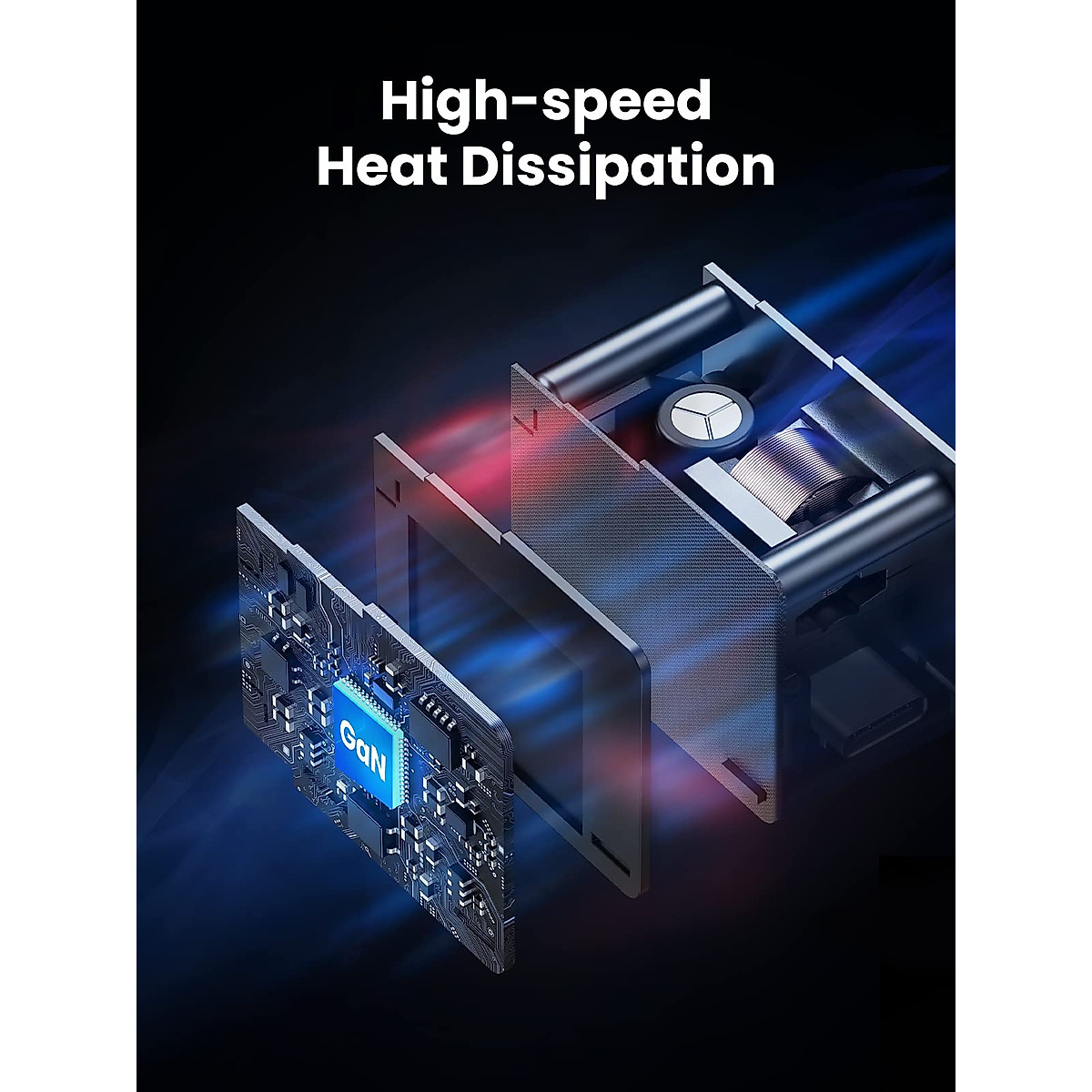 UGREEN 20W USB C Charger, Nexode Foldable GaN Wall Charger Block Power Adapter, Compact Fast Charger Brick for iPhone 15/14/Pro Max/13/12/SE/11, Galaxy S23/S22, iPad Mini/Pro/Air, Pixel