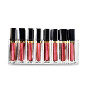 HBlife Lip Gloss Holder Organizer, 24 Spaces Clear Acrylic Makeup Lipgloss Display Case