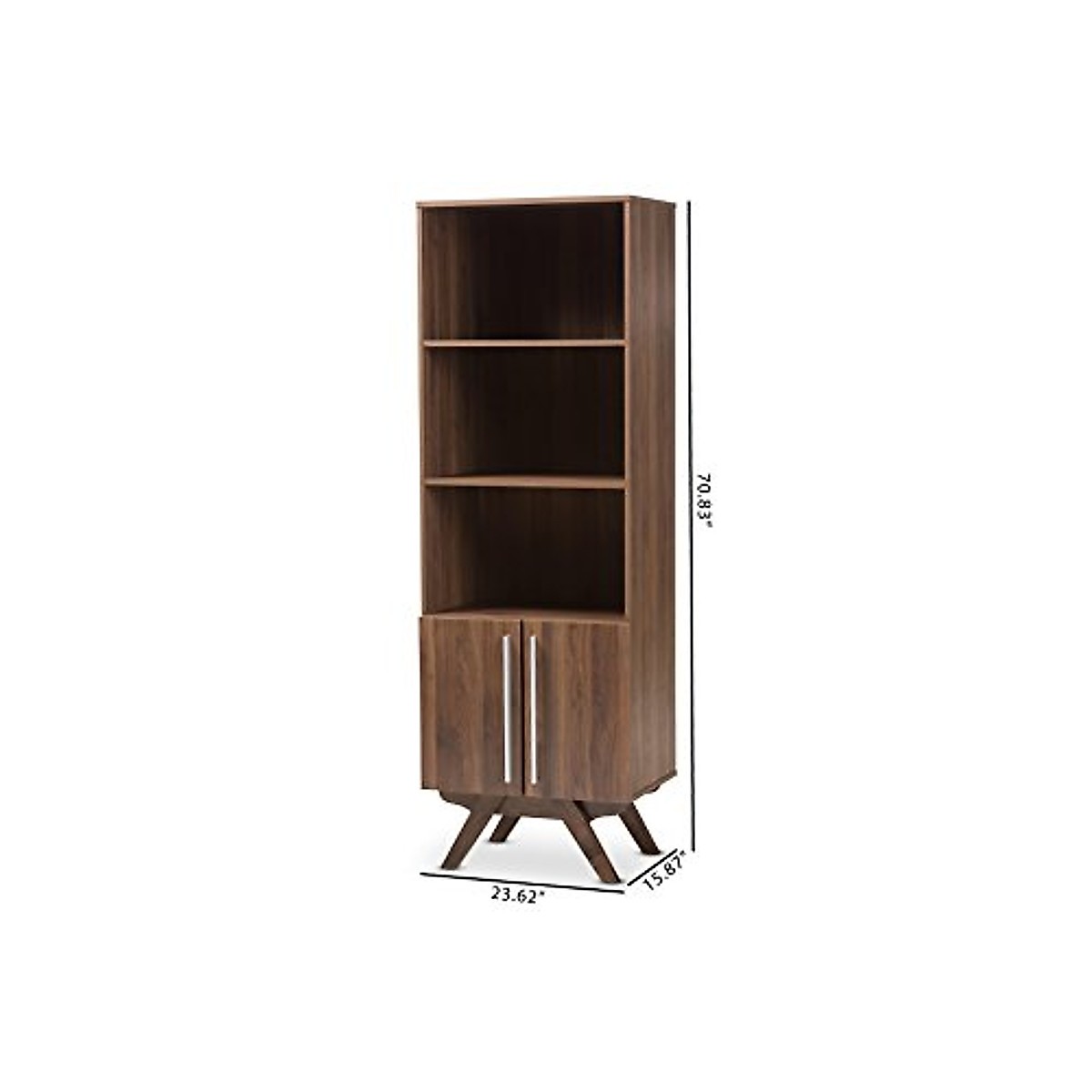 Baxton Studio Ashanti Wood Bookcase