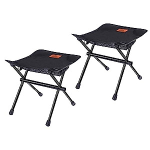AnYoker Camping Chair, Portable Folding Chair, Beach Chair, Lightweight Hiking Chair,Compact Chair（Black/2pack）