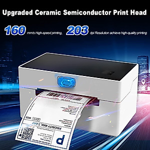 TEROW Printer 9220 Thermal Label Printer 4x6 Shipping Label Printer with 160mm/s High-Speed and Auto Label Detection for Amazon, UPS and Ebay, Support Multiple Systems(with a Label Holder)