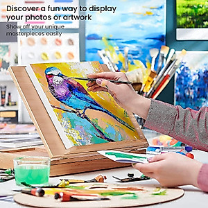 Arteza Acrylic Paper Canvas Pad 9.5x9.5 20 Sheets and Acrylic Paper Canvas Pad 8x11 20 Sheets Bundle, Painting Art Supplies for Artist, Hobby Painters & Beginners