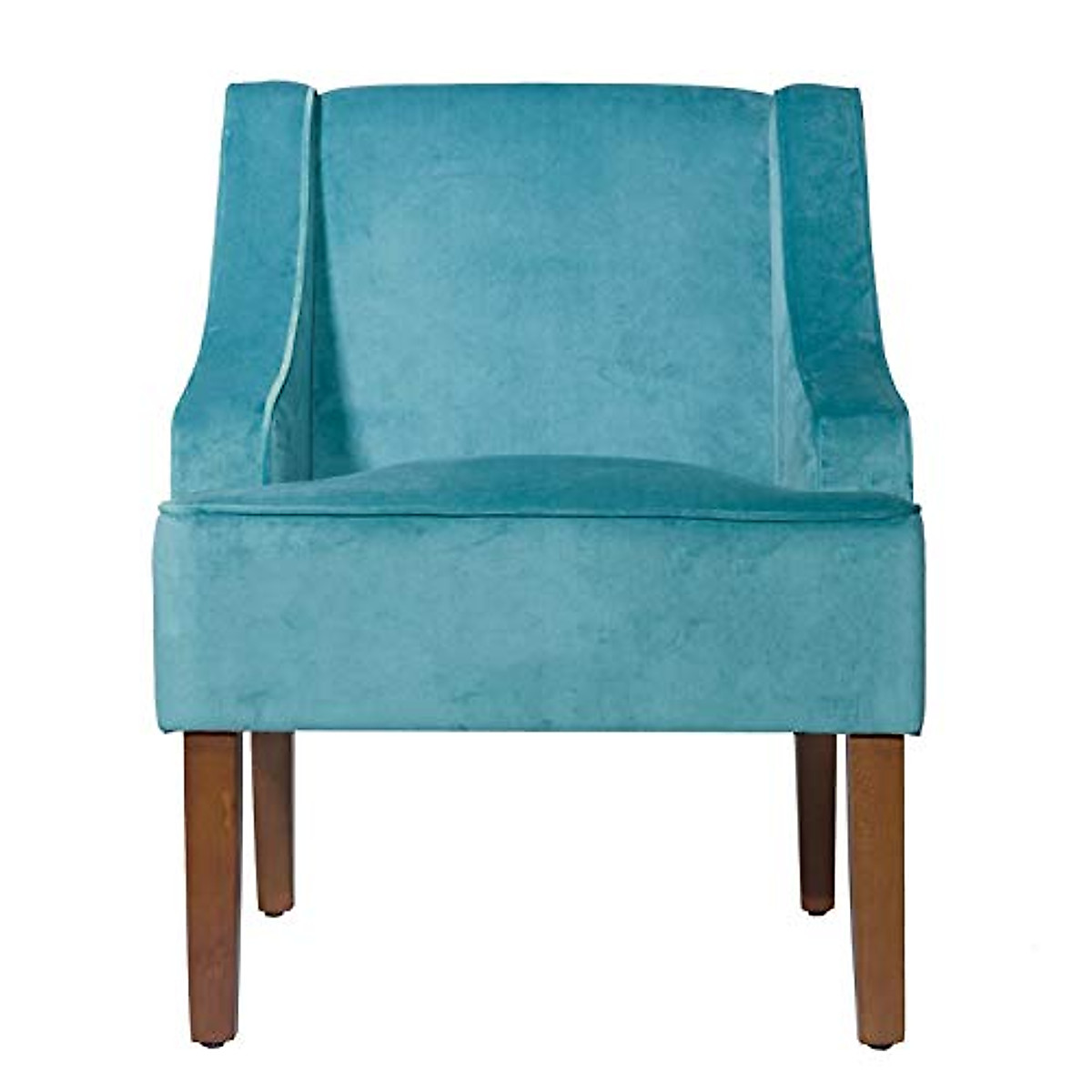 HomePop Swoop Arm Living-Room-Chairs, Velvet Teal