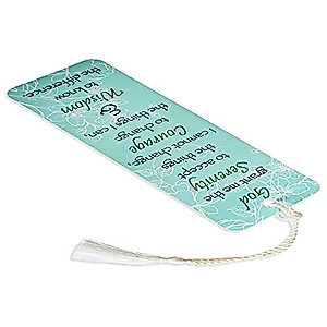 Serenity Prayer 2 x 6 Glossy Paper Bookmark with Tassel Pack of 12