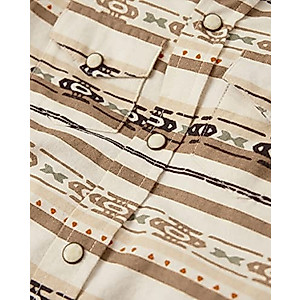 Gymboree Boys and Toddler Long Sleeve Button Up Shirts, Country White, 12