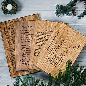 Recipe Cutting Board, Mom and Grandma Personalized Handwritten Recipe Engraved, Personalized Recipe Cutting Board, Family Recipe keepsake, Christmas gifts Mom and Grandmother, Gifts for Mother in Law