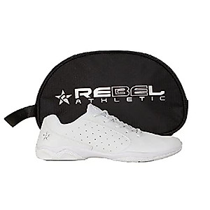 Rebel Athletic Rise Cheer Shoe, White, Size 6.5
