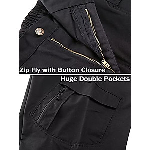 MAGCOMSEN Work Pants Men Lightweight Hiking Pants Mens Waterproof Pants Cargo Pants Tactical Pants for Men Fishing Pants Rain Pants Camping Pants Army Green