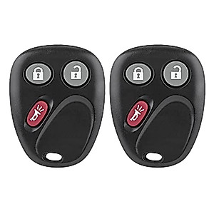 Keyless Entry Remote Key Fob Replacement Fits for 2003-2007 Chevy Avalanche Equinox Silverado SSR Suburban Tahoe| GMC Sierra/Yukon| Hummer H2| Cadillac Escalade LHJ011 (Pack of 2)