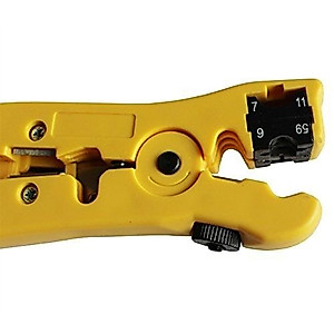 Pack 2pcs Universal Cable Wire Stripper Cutter Stripping Tool for Flat or Round UTP Cat5 Cat6 Wire Coax Coaxial