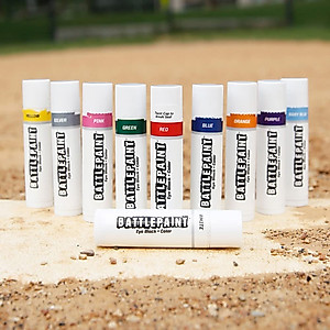 EyeBlack BattlePaint – Bright Colored Under Eye Black Grease for Pro Athletes and Super Fans – Baseball, Softball, Football – 1 Stick – Pink