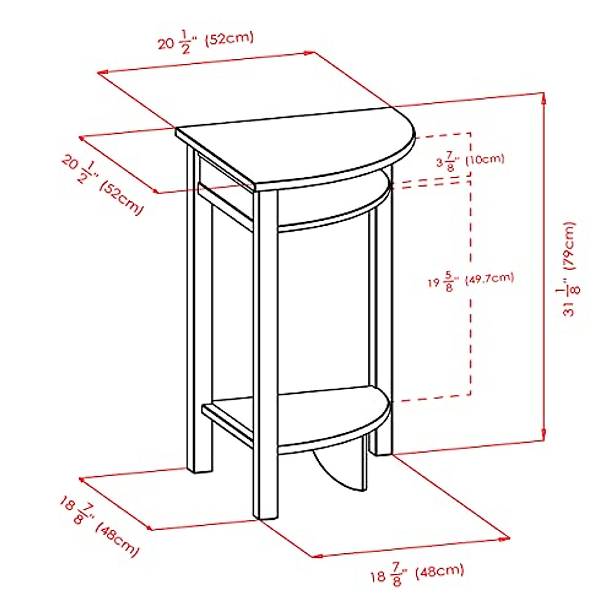 Winsome Liso Corner Desk, Espresso