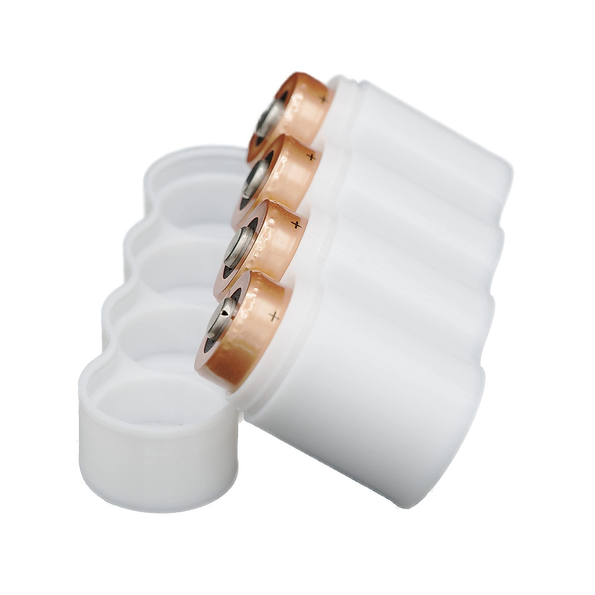 Protect Your Power - Slimline CR123a Battery Case, Soft Durable Material - Pack of 2 (Holds 4 Batteries)