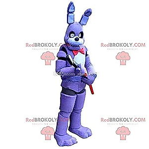 SPOTSOUND REDBROKOLY Mascot of the famous purple rabbit from the video game 5 nights at Freddy's