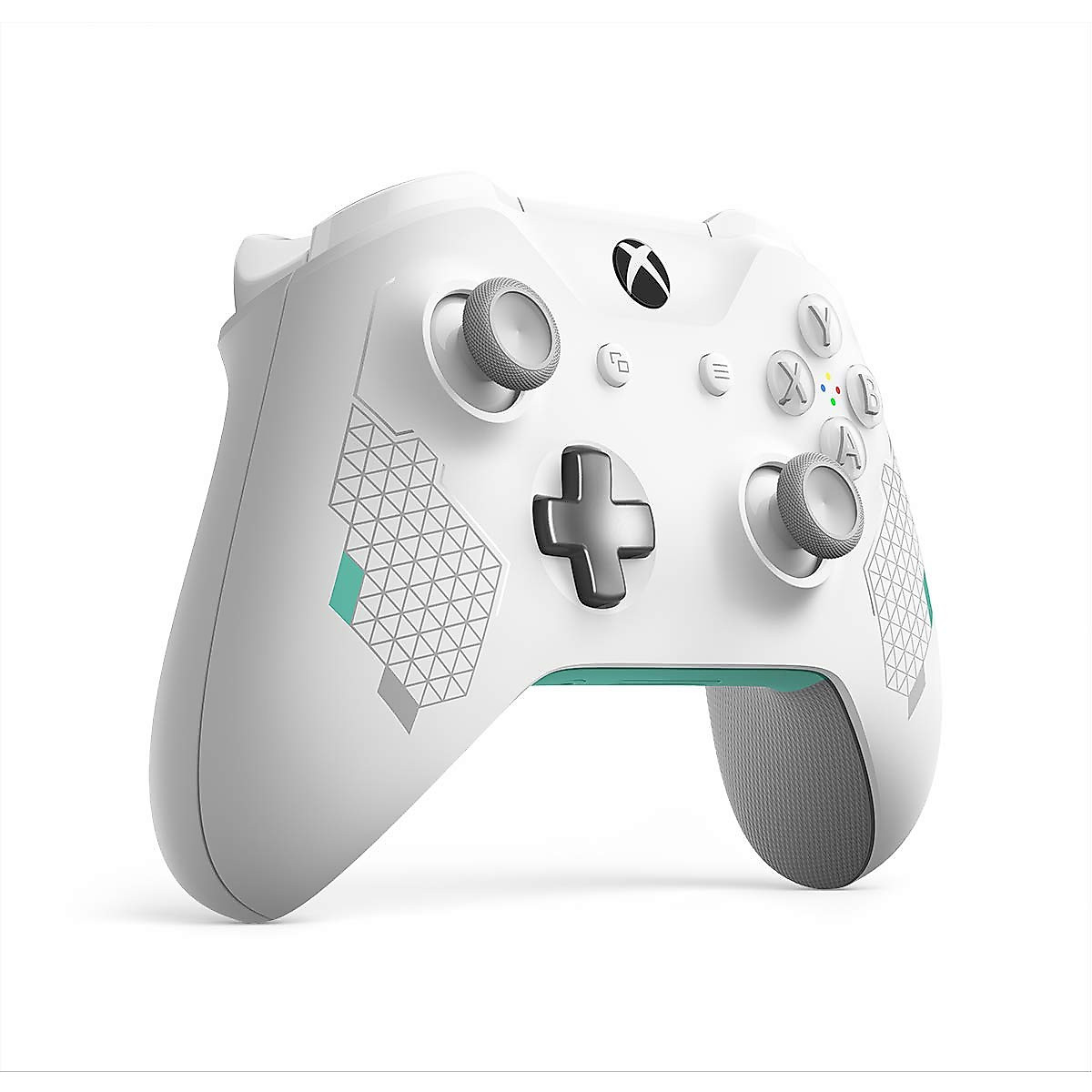Microsoft Xbox Wireless Controller Sport White Special Edition - Wireless - Bluetooth - Xbox One - PC - Diamond rubberized grips - White/Mint