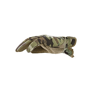 Mechanix Wear: FastFit Tactical Gloves with Elastic Cuff for Secure Fit, Work Gloves with Flexible Grip for Multi-Purpose Use, Durable Touchscreen Capable Safety Gloves for Men (MultiCam, Small)