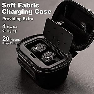 KONG-X Wireless Earbuds, Rotatable Ear Hooks for Ultimate Comfort and Secure Fit for Sports, Hybrid Dynamic Drivers and Armature Drivers, Deep Bass, Waterproof, SweatProof, 25H Play Time