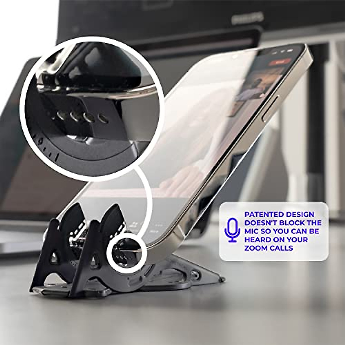 Pocket Tripod Wallet-Size iPhone Tripod - Universal Kit (Matte Black)