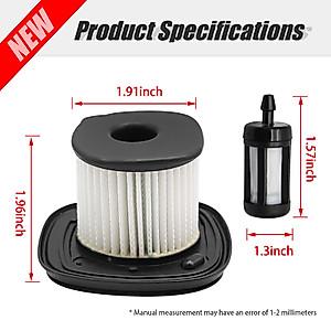 SYOWADA 4241 140 4403 Air Filter Replacement For Stihl BG86 BG86C SH86 BG66 BG56 Leaf Blowers, HD2 Air Filter Replacement For 42411404404 42411404400