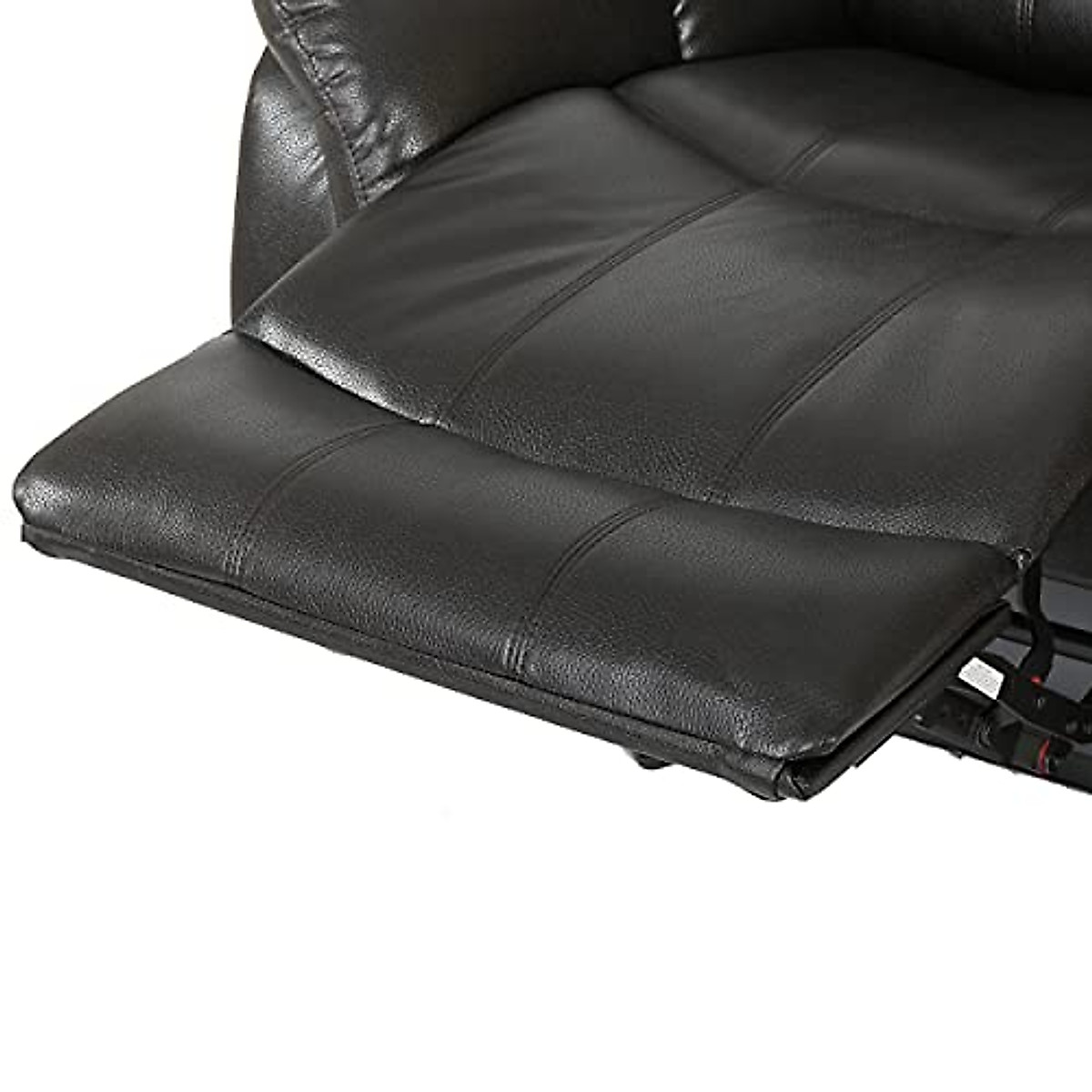 GDFStudio CHRISTOPHER KNIGHT HOME Great Deal Furniture Merit Black Leather Recliner/Glider Chair