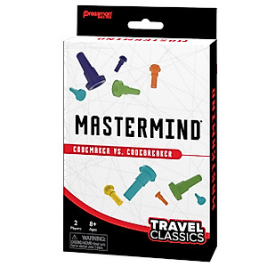 Travel Classics: Mastermind - The Strategy Game of Codemaker vs. Codebreaker in A Compact Travel Case by Pressman
