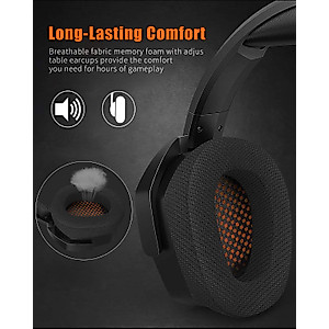 XIBERIA Gaming Headset for Xbox One/PS4/PS5/PC/Mac,Controller,Noise Cancelling Over Ear Headphones with Mic, Bass Surround Soft Memory Earmuffs (Renewed)